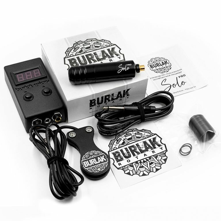 Тату машинка Burlak Solo PRO, набор для татуировки