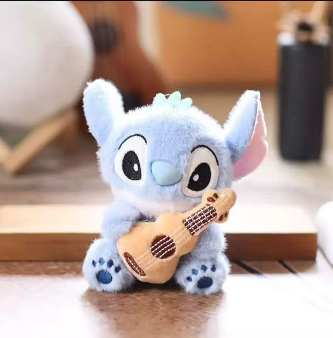 Disney Kawaii Stitch плюшевый брелок-игрушка милая кукла Лило и Стич ангел плюшевые милые мягкие сумки кулон подарок на день рождения для девочек, Розовый