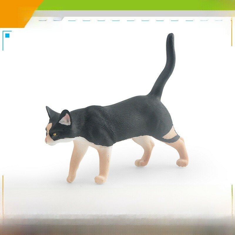 Realistic pvc cat model toy for kids home decor and educational display style a