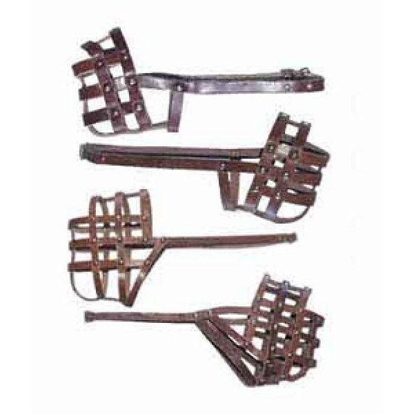 BRAVA №7 Намордник для Собак Сетка Кожа / коричневый