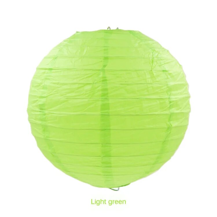 Бумажный фонарик зеленый Light green 35 см