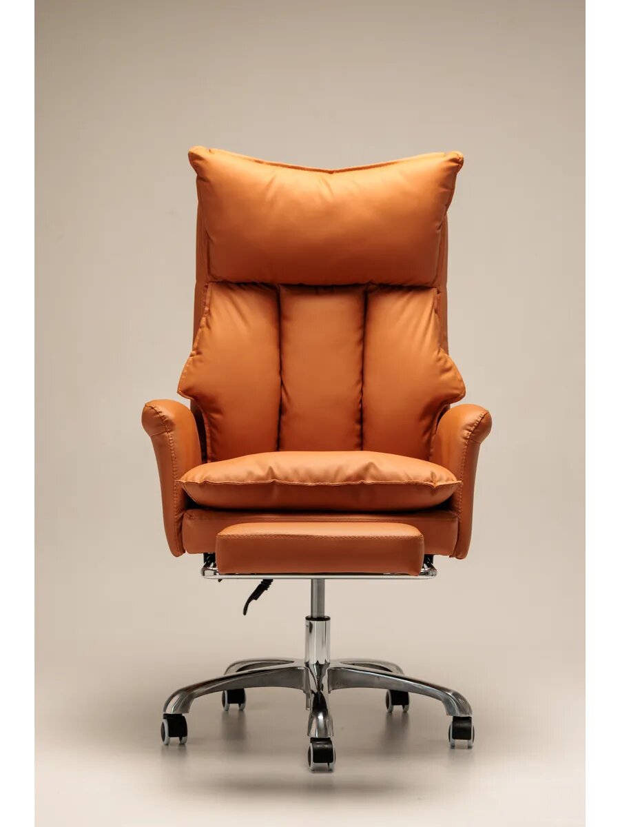 Кресло руководителя Sevilgame RLХ12, офисное, эргономичное, оранжевое