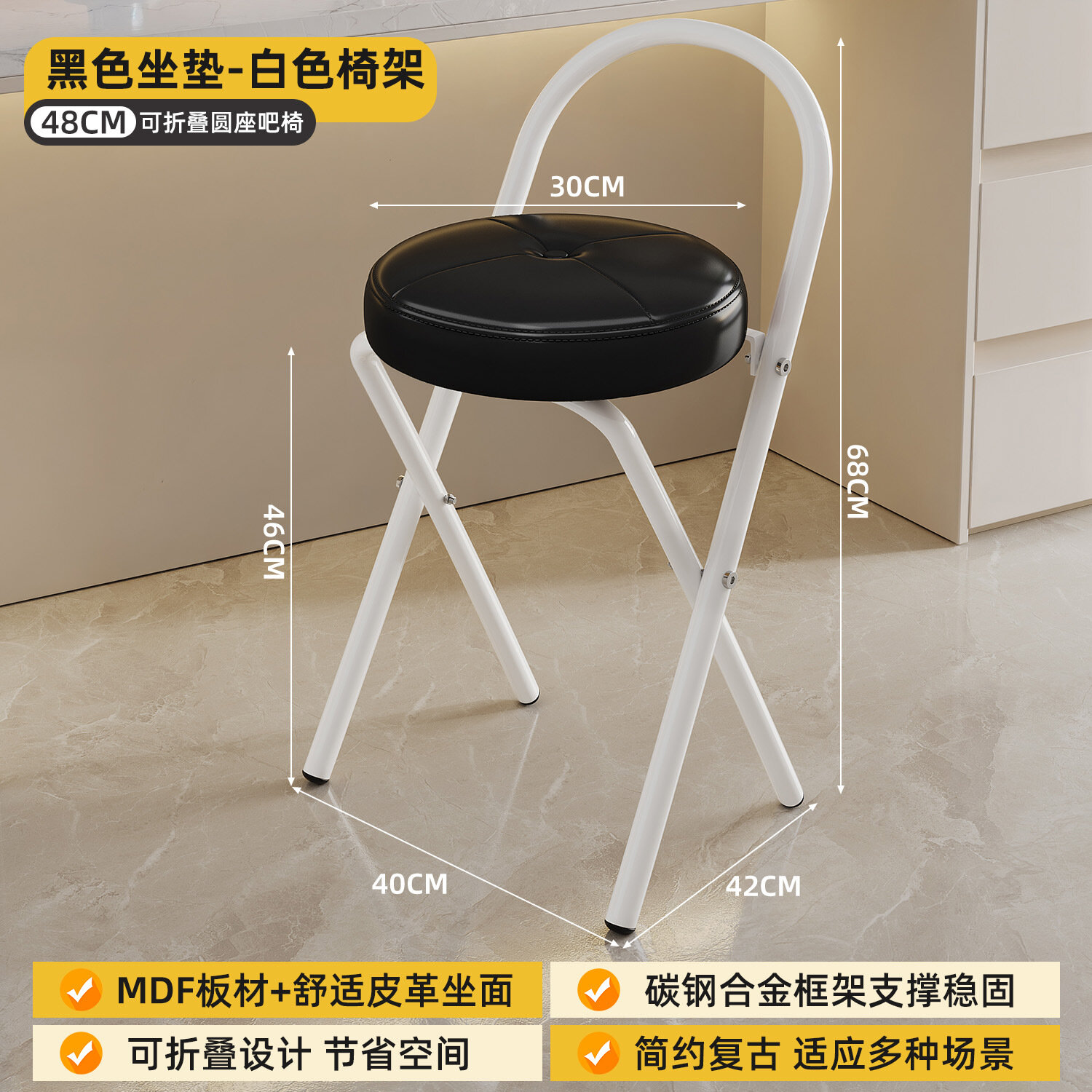 Барный стул Hengyixuan, высокий стул для дома, офисный барный стул, ротанговый обеденный стул, легкий складной стул с спинкой для улицы