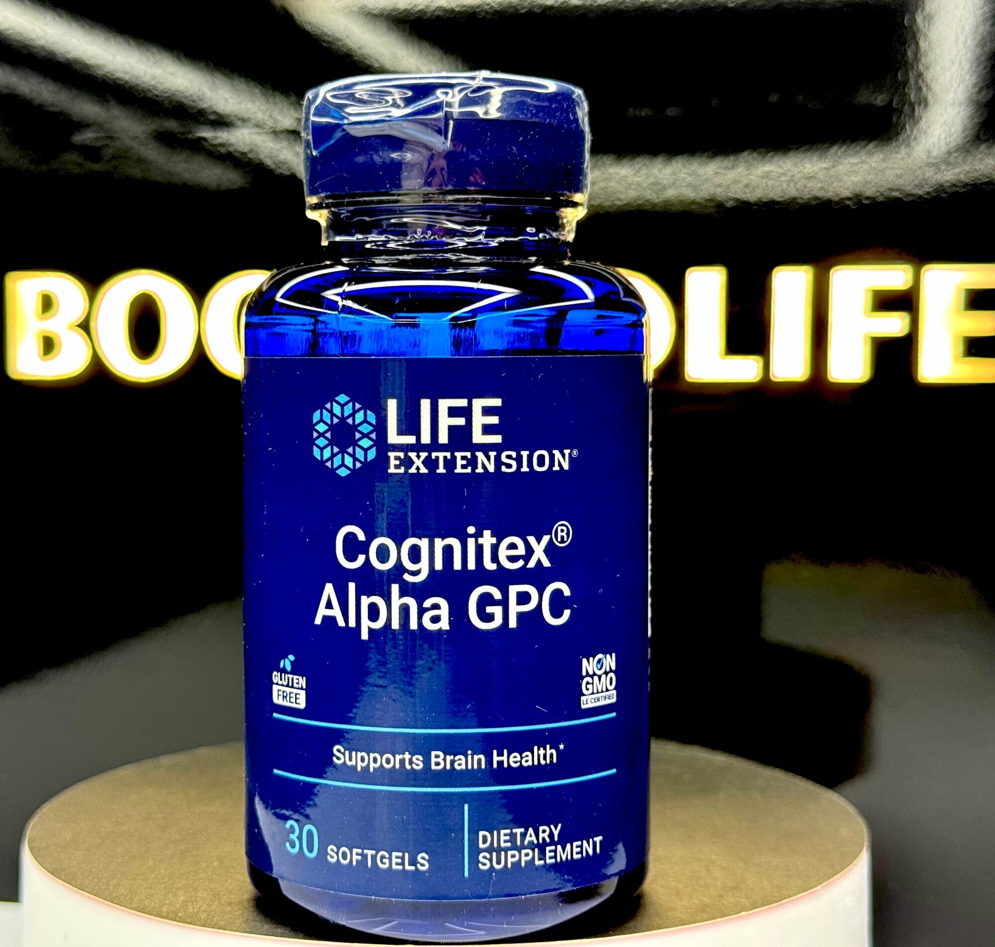 Life Extension Cognitex Alpha GPC, Поддержка нервной системы, 30 гелевых капсул