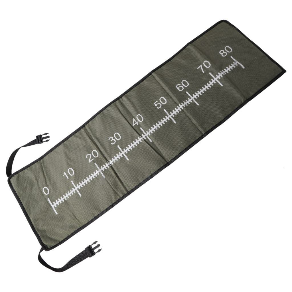 Коврик для вылова рыбы с измерительной шкалой, Зеленый