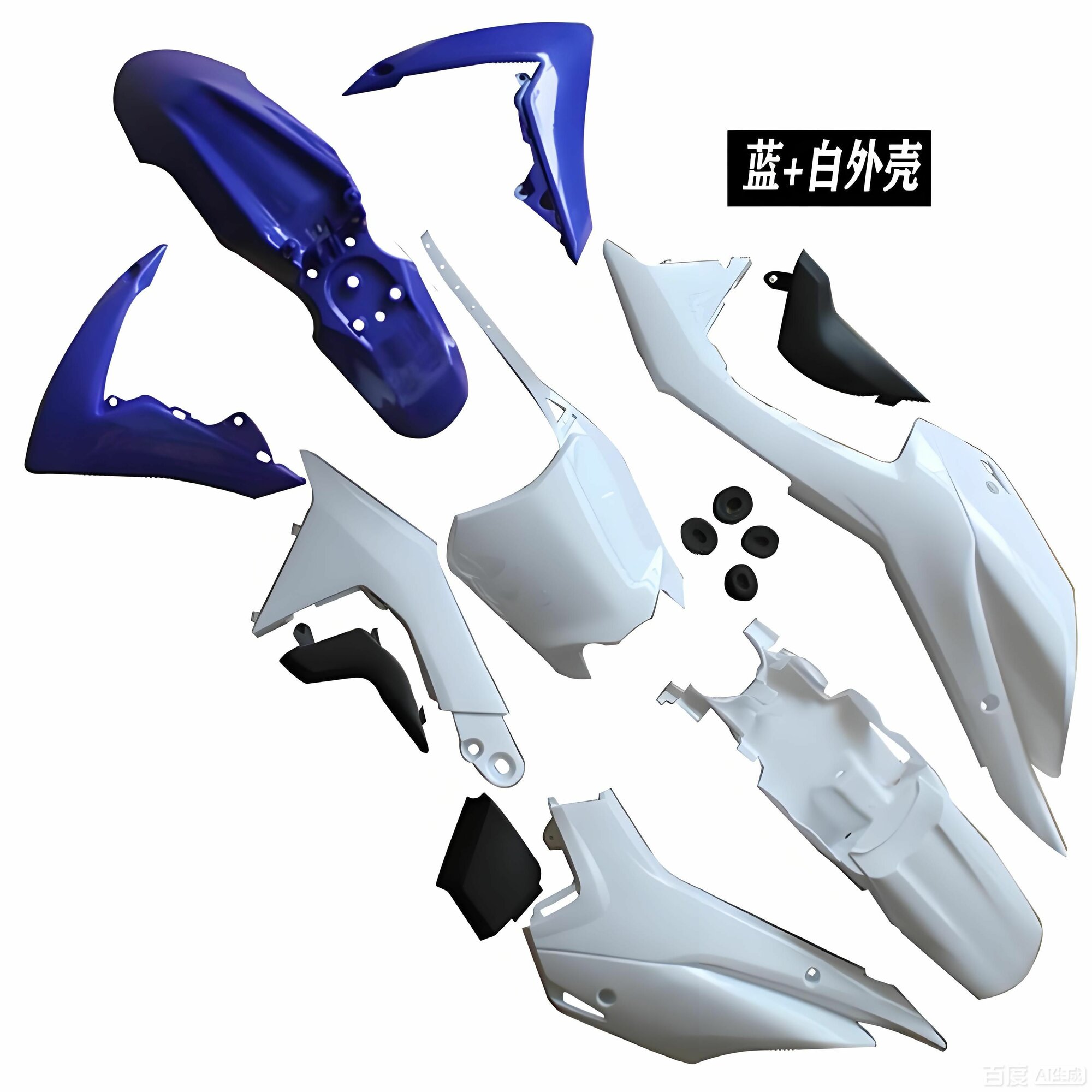 Пластик на кроссовый мотоцикл Honda CRF110 2013: бак, сиденье, облицовки, комплект обвеса