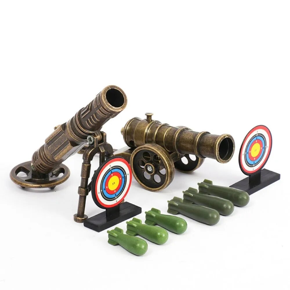 2 шт металлическая модель пушки стреляющая игрушка