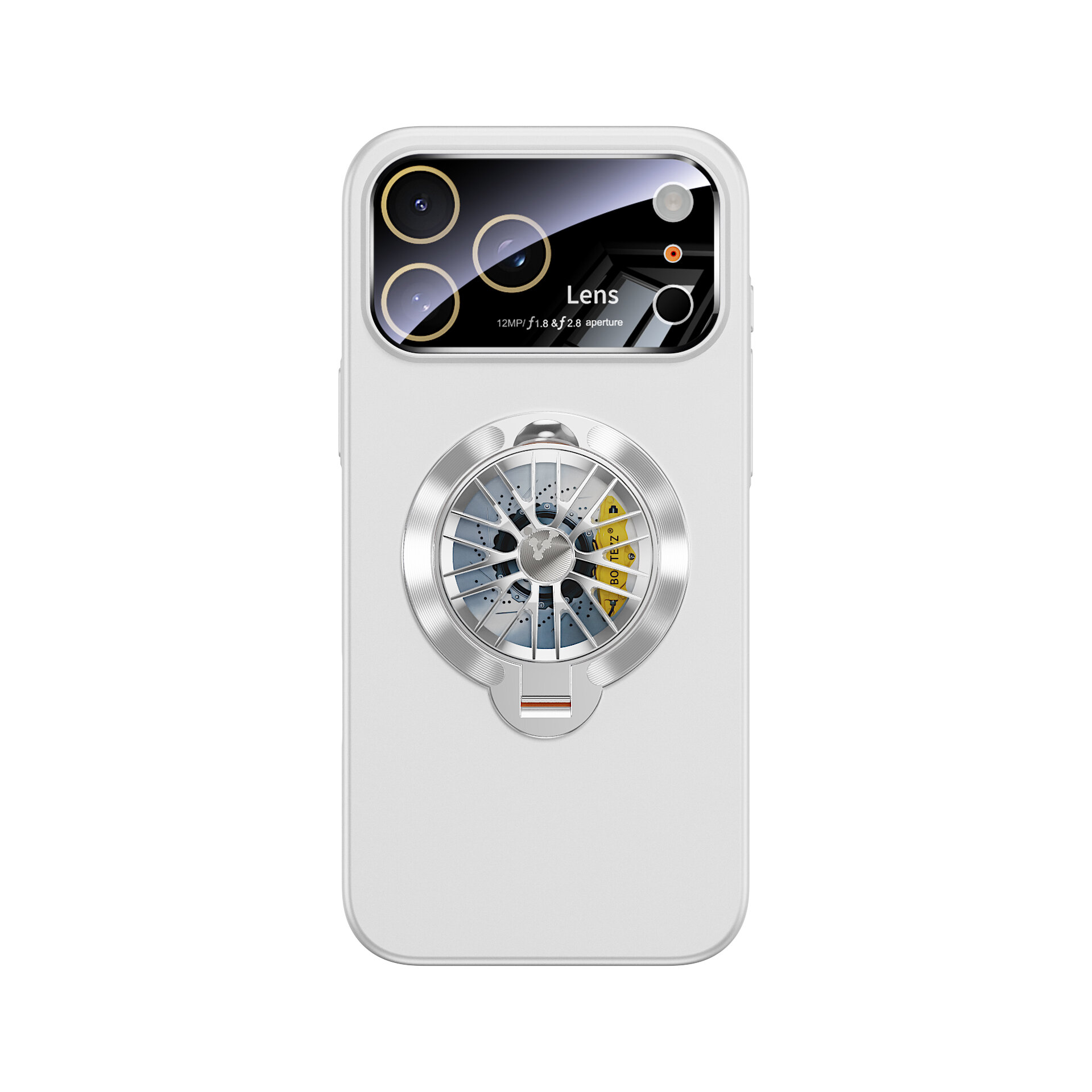 Чехол для Apple iPhone 17 Pro / Айфон 17 Про, soft touch, чехол-кардиомонитор, поликарбонат (PC), защита камеры, ударопрочный, встроенная подставка, усиленные углы, Apple, Apple iPhone 17 Pro, white,