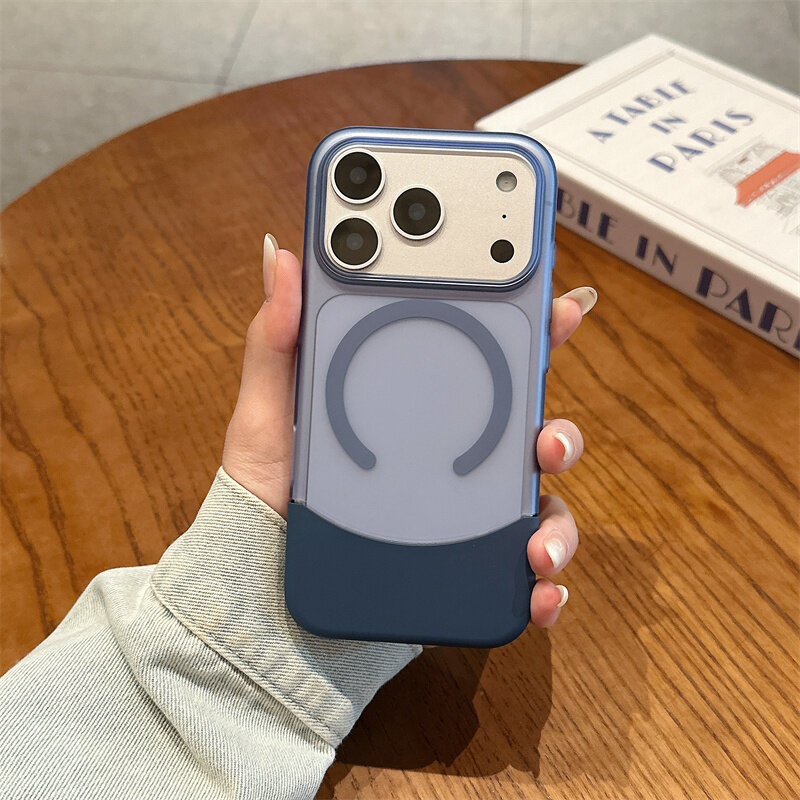 Чехол для Apple iPhone 17 Pro / Айфон 17 Про, soft touch, чехол-кардиомонитор, поликарбонат (PC), защита камеры, ударопрочный, усиленные углы, Apple, Apple iPhone 17 Pro, dark blue,
