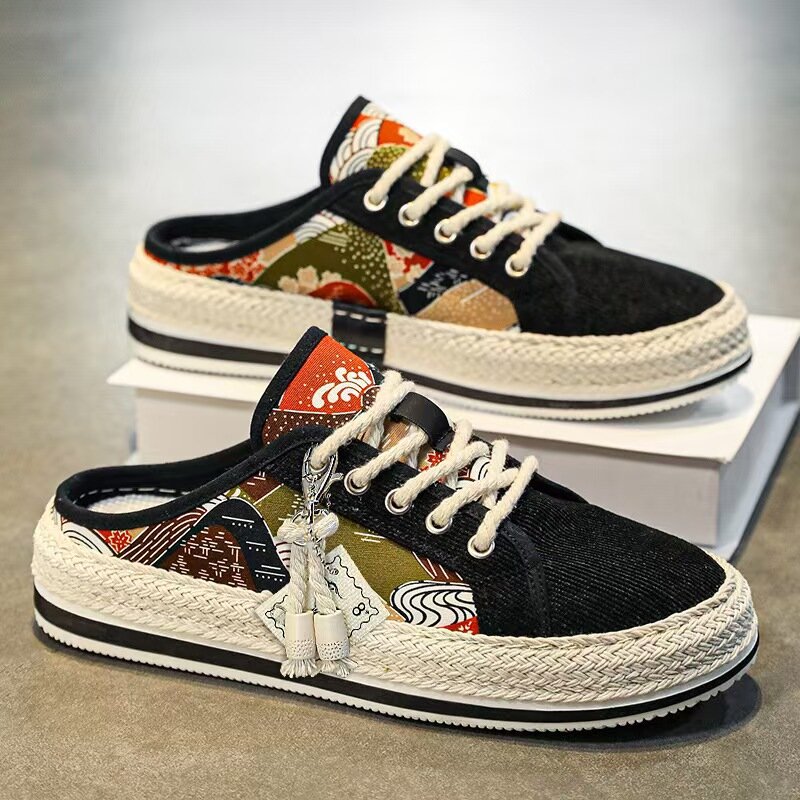 Мужские летние дышащие повседневные кроссовки 2025 года из парусины