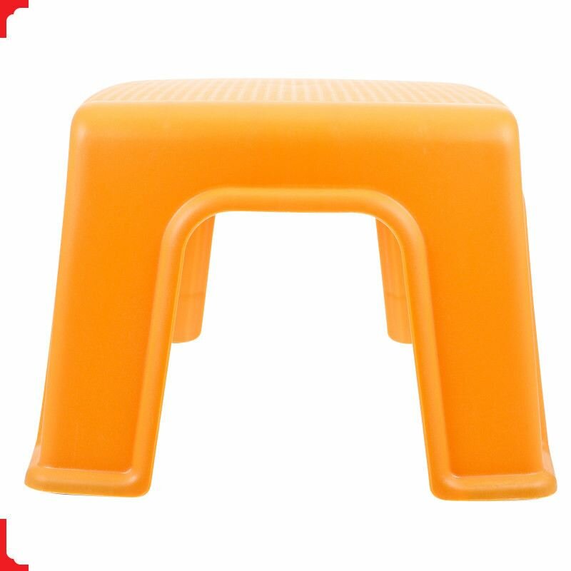 Оранжевый удобный стул, маленькие табуретки, подставка для ног в ванной, пластиковый шаг для детского сада 27.42x20.7 см
