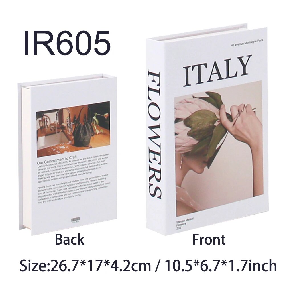 Декоративные книги IR605, Италия, цветы