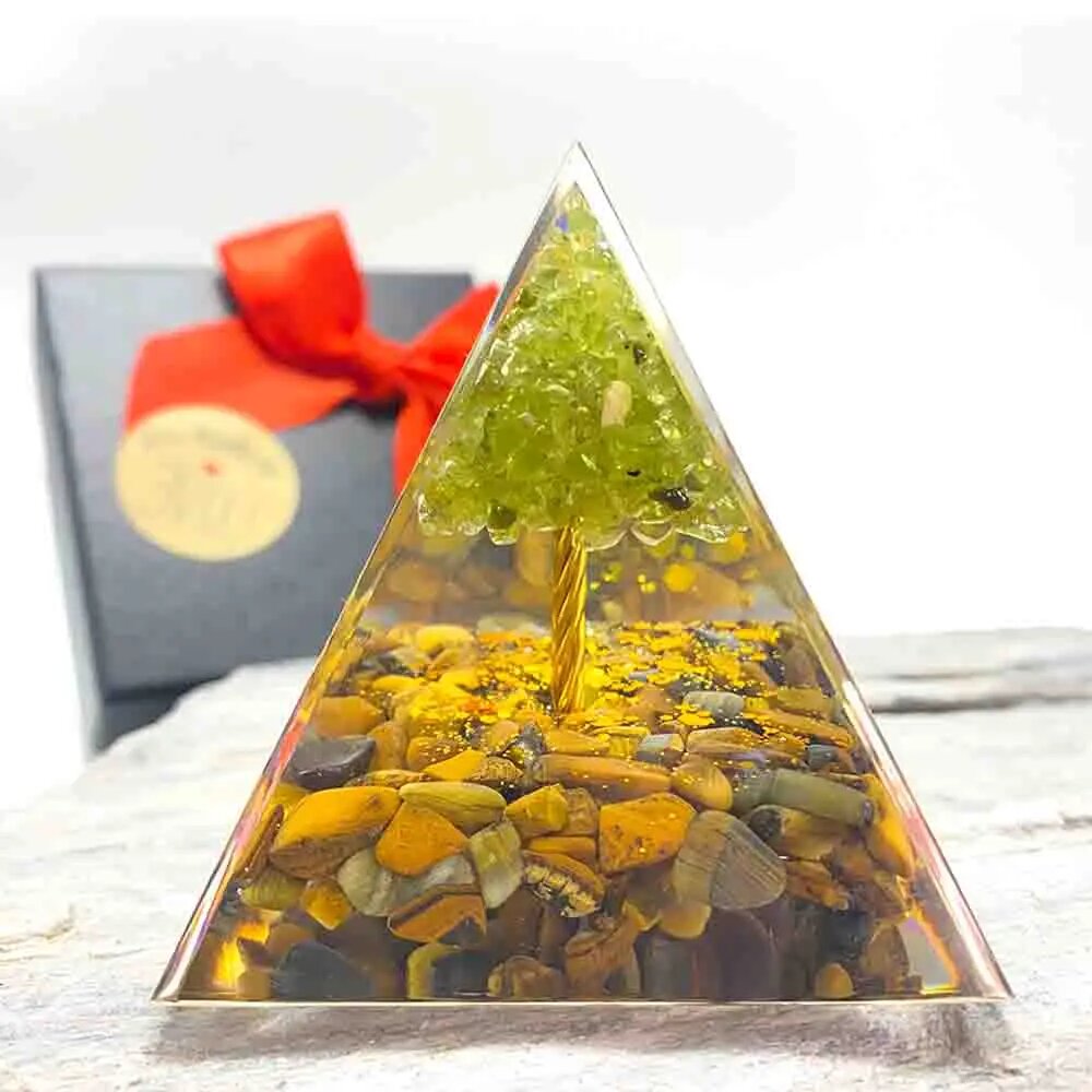 Пирамида Оргонит Желтый Тигр, Pyramid, 6CM