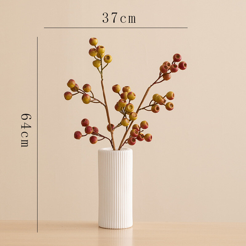 Горячая распродажаИскусственные цветы тыквы, боярышника, искусственные цветы, шелковые цветы, сухие цветы, букет, цветочная композиция для гостиной, декор, украшение, выставка