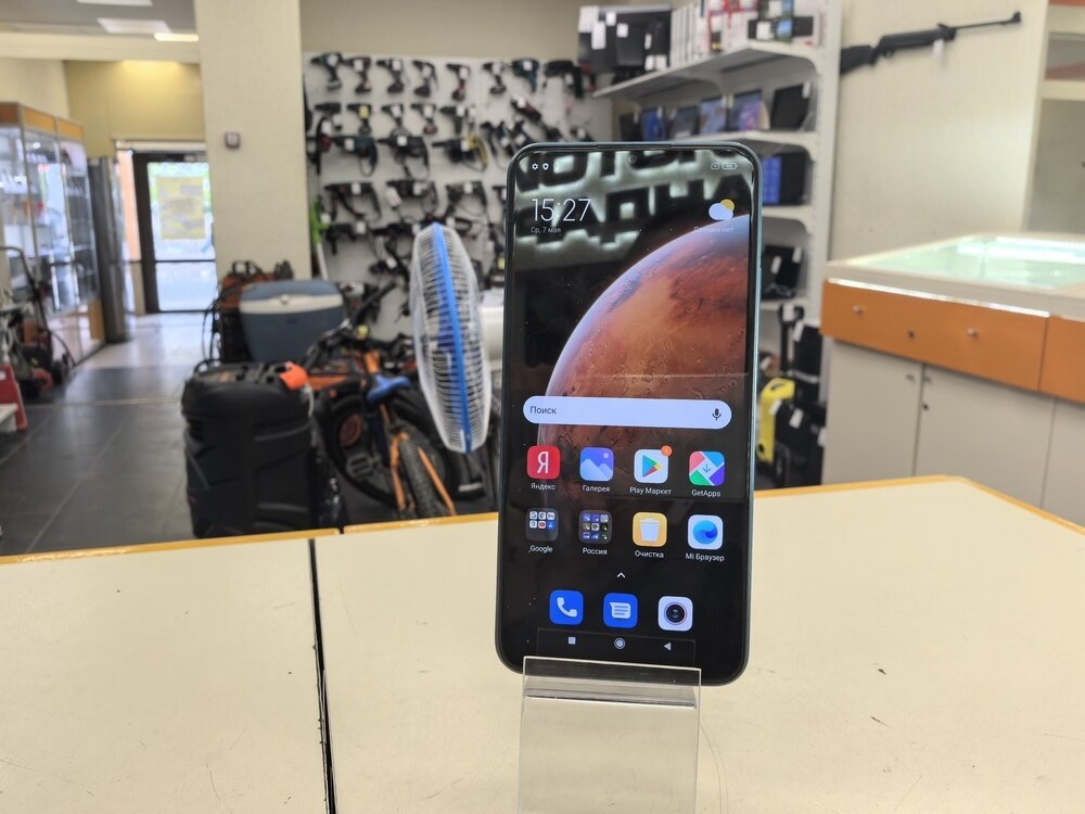 Смартфон Xiaomi Redmi 9A 4/64 ГБ CN, Dual nano SIM, синий (blue), б/у, уценка