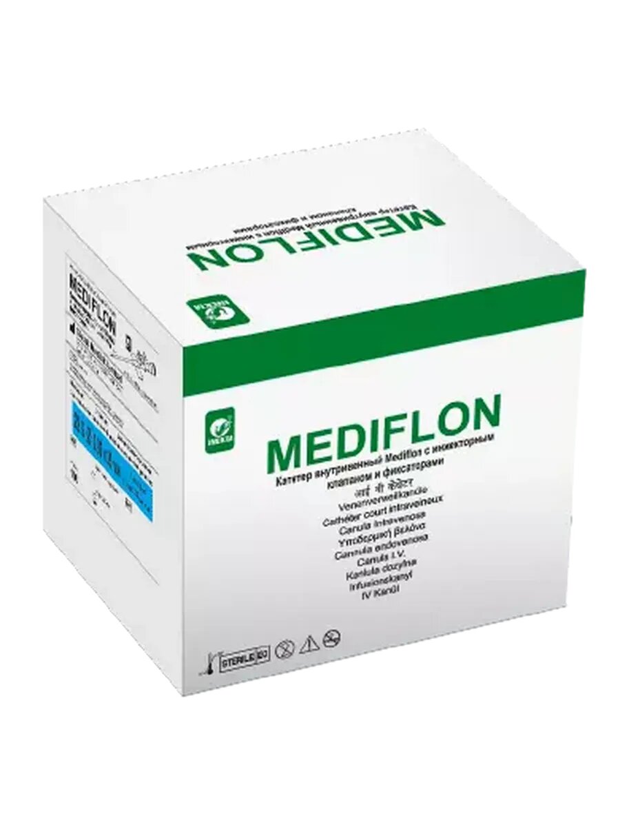 Катетер венозный INEKTA 22G (канюля периф. в/в)