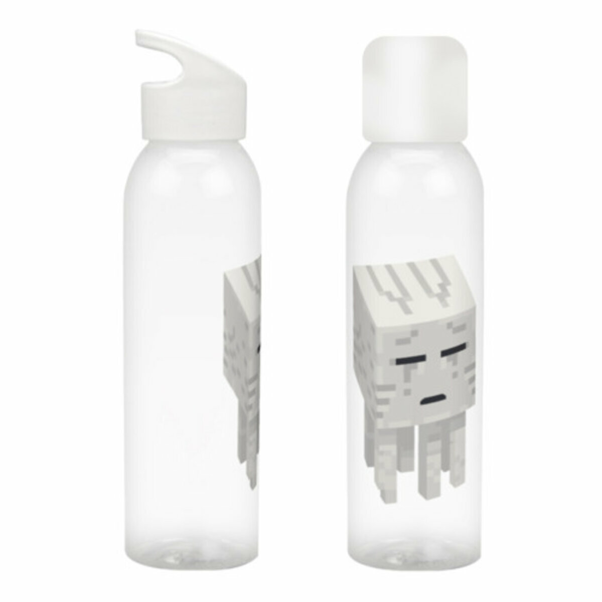 Бутылка для воды «гаст майнкрафт Ghast игрушка с гастом» (белый)