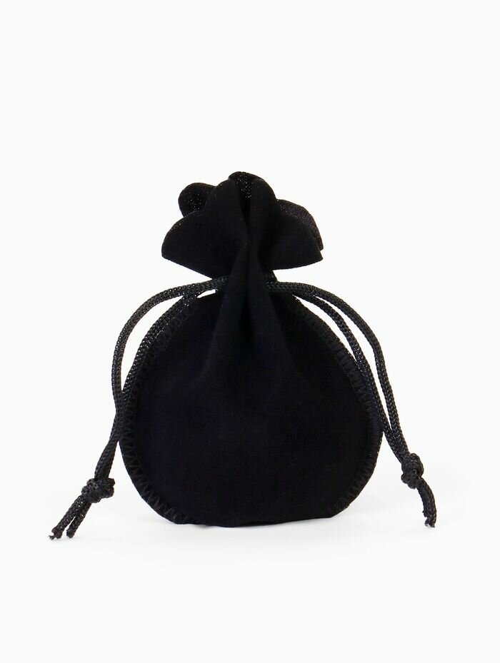 Набор мешочков подарочных, бархатные, 100 шт. 7 9 см, чёрный