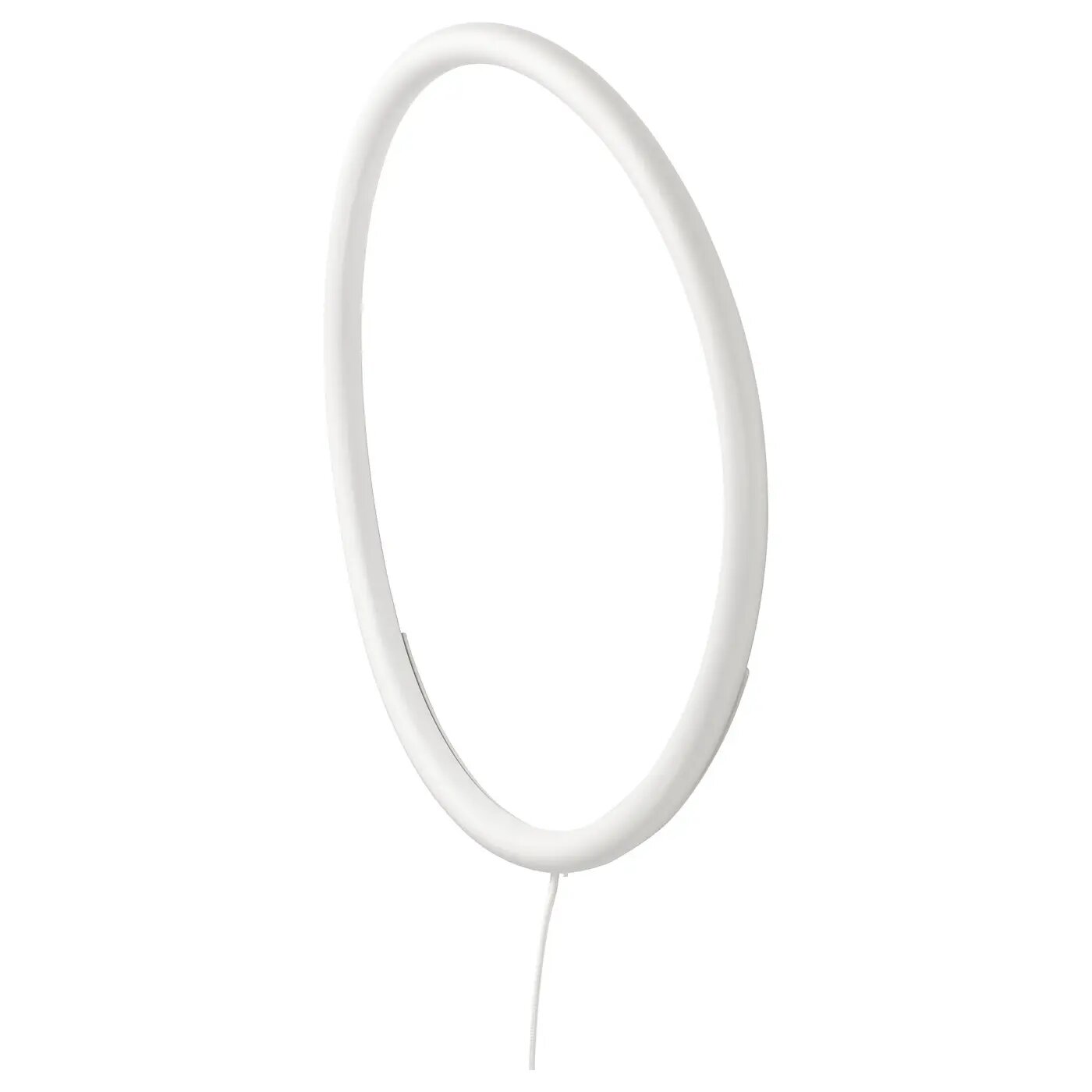 Стеновая лампа с LED VARMBLIXT, белый металл/круг