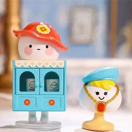 Коллекционная фигурка POPMART BoboCoco в стиле ретро-продуктового магазина, подарочная коробка-сюрприз маленький