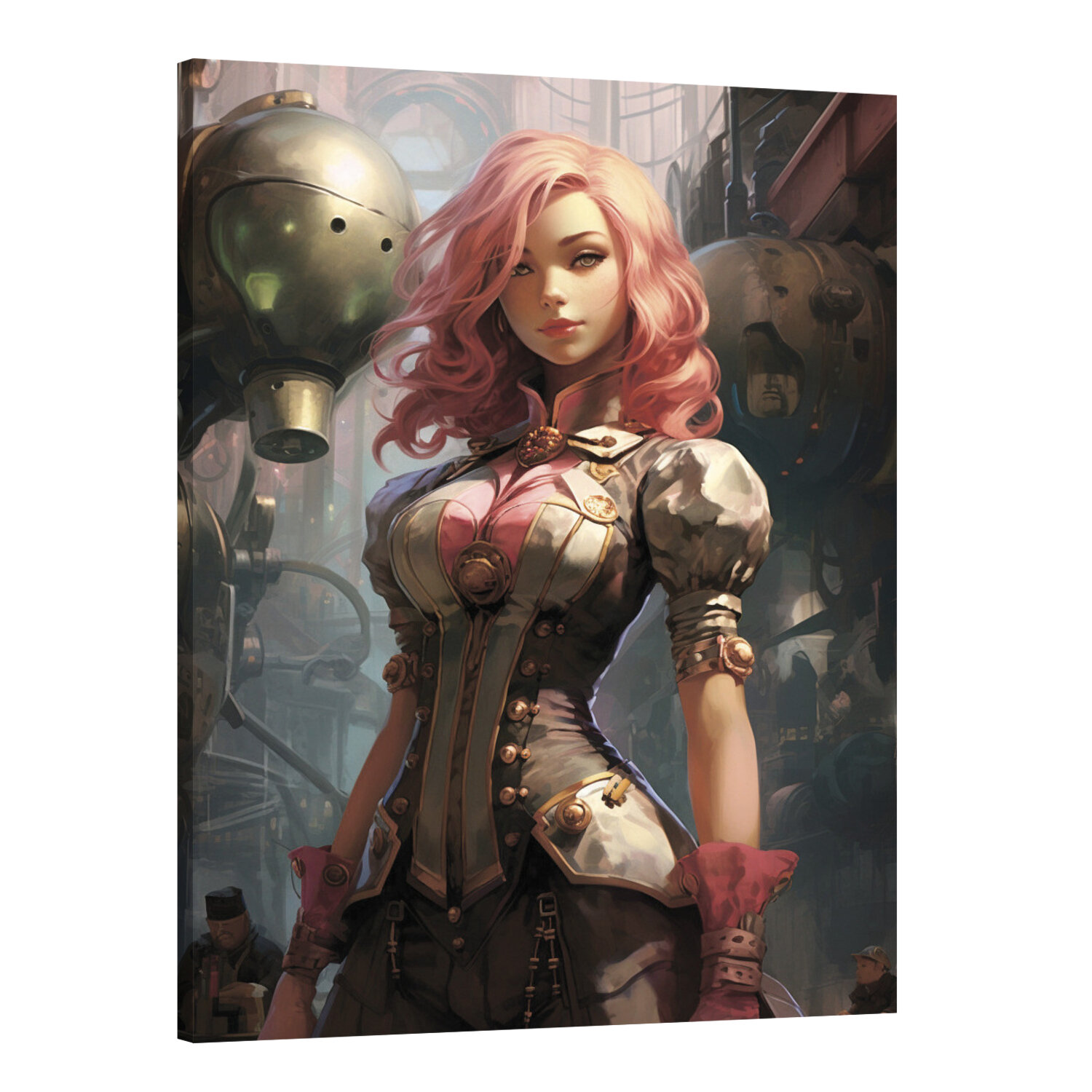 Интерьерная картина 50х70 "Девушка стимпанк"