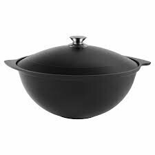 Казан алюминий литой 6Л Д/плова ДП KUKMARA цвет черный