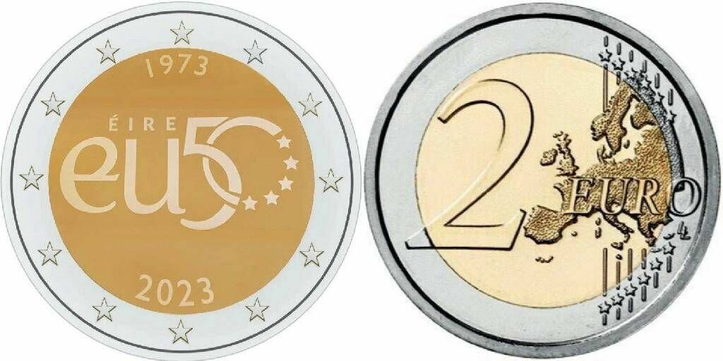 Ирландия 2 евро 2023 Ирландии в ЕС