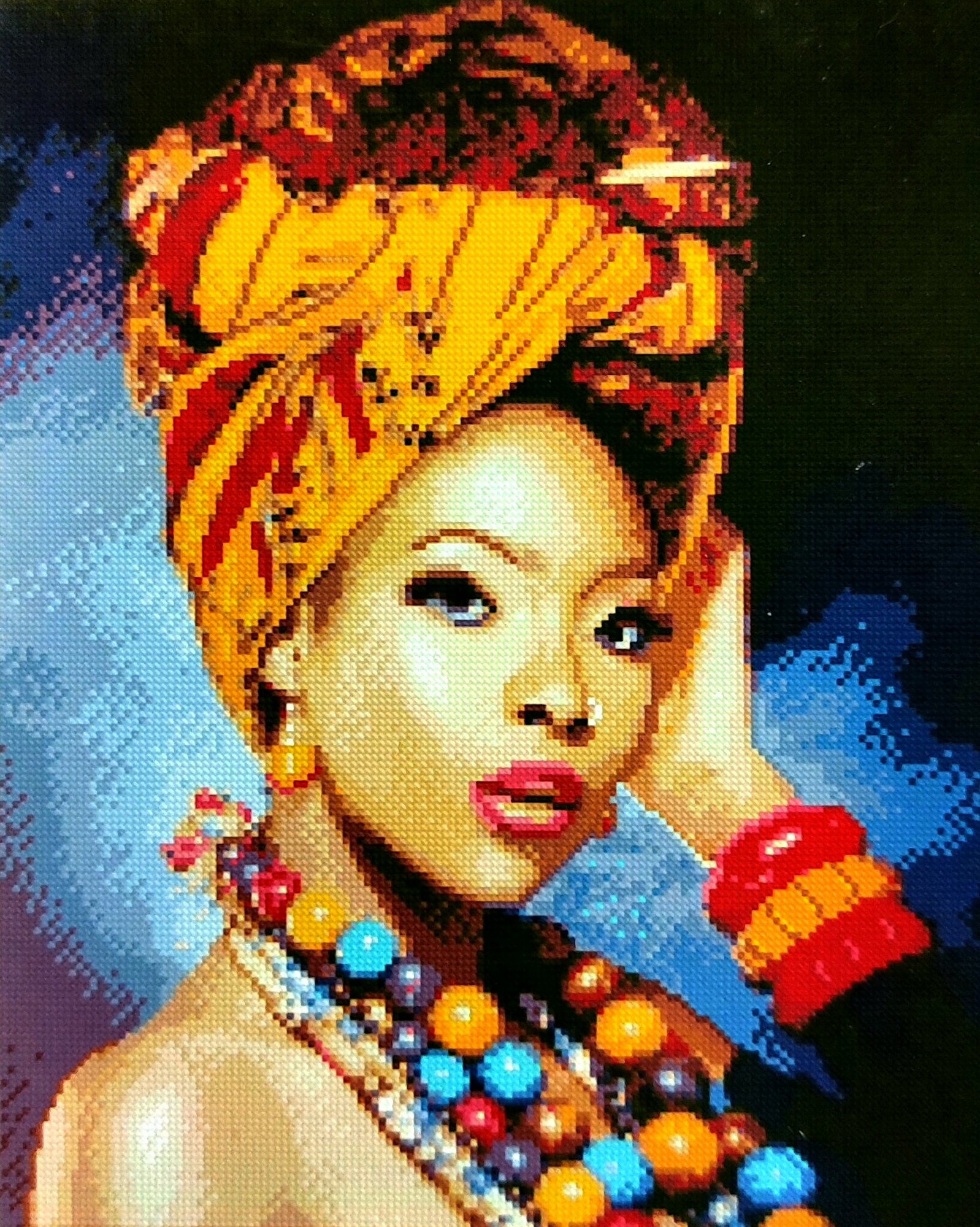 Алмазные мозаика круглые стразы, 40/50 девушка, африка, абстракция, Египет, поп-арт, фьюжн, фэнтези, африканка мистика