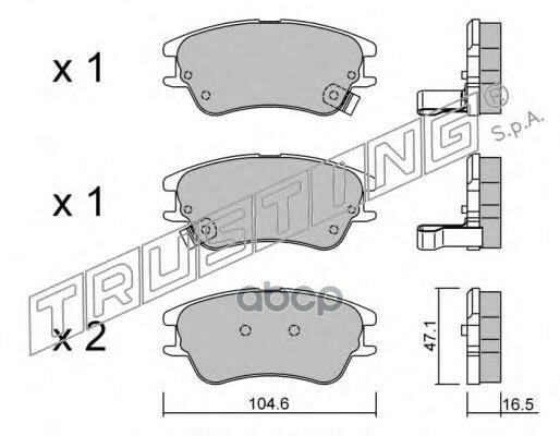 К-т дисков. тормоз. колодок Hyundai Atos 03.2002- F Trusting арт. 5180