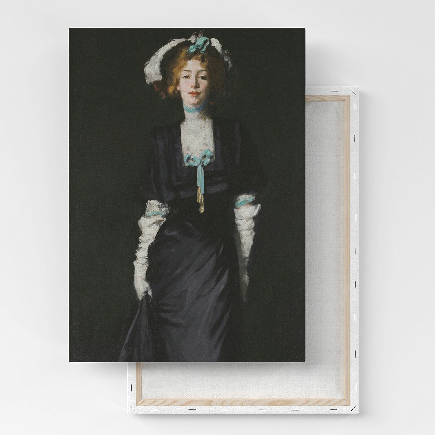 Картина на холсте, репродукция / Роберт Генри - Jessica Penn in Black / Размер 60 x 80 см