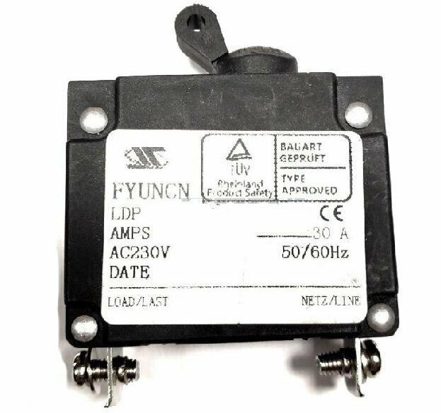 Автомат / Выключатель / Переключатель 30A 230V для бензогенератора / электростанции 2-3,5 кВт