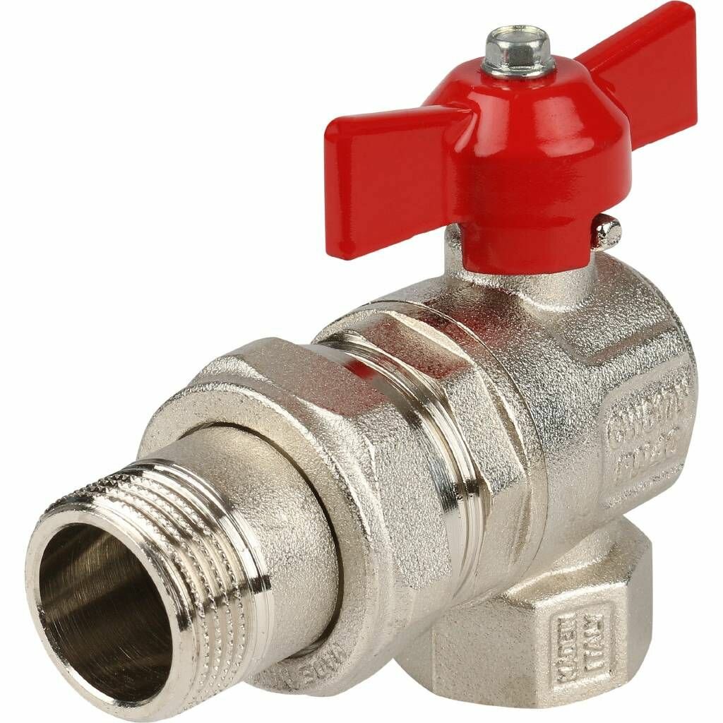 Кран шаровой Itap IDEAL 298 3/4" угловой с накидной гайкой полнопроходной (бабочка)