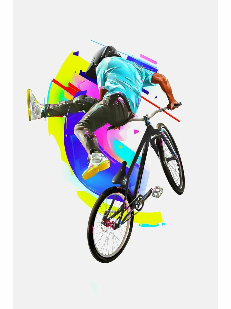 Постер "Colorful sports. Фристайл BMX"