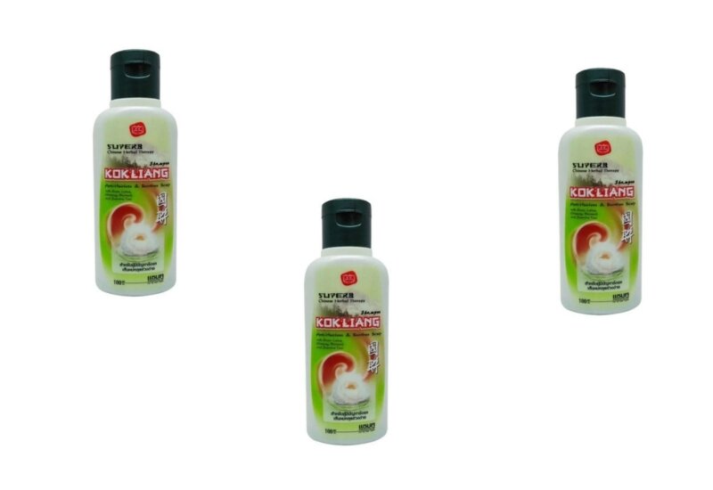 Шампунь Kokliang, против выпадения волос, травяной, 100 мл, 3 шт.