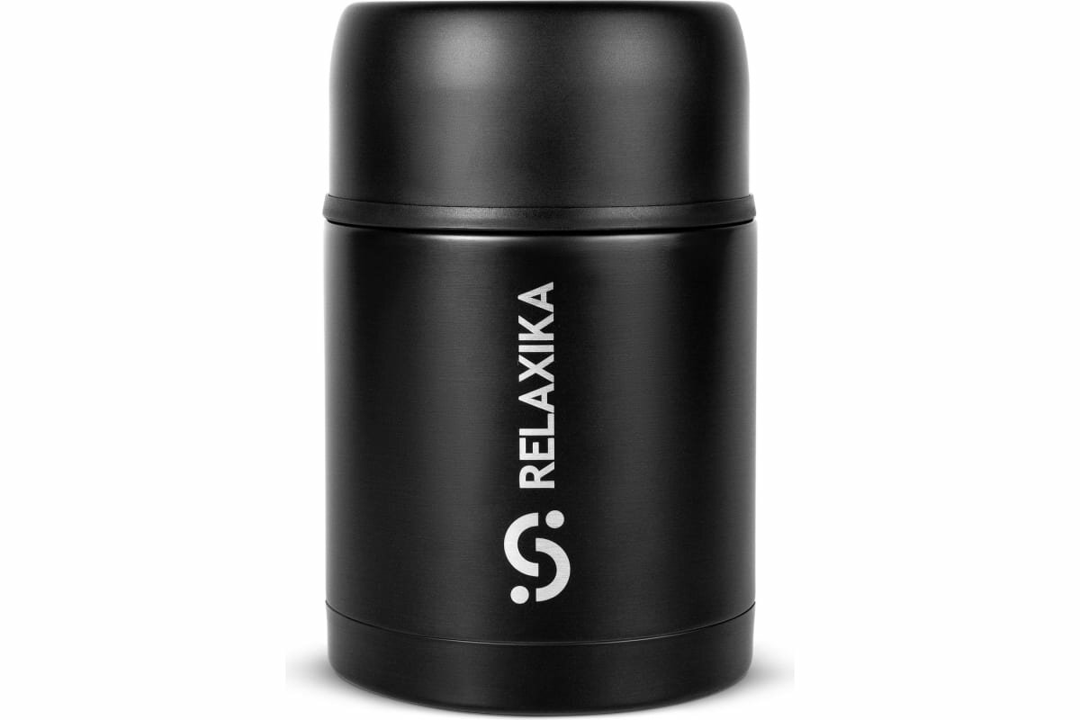 Термос Relaxika R301.700.2 Black, нержавеющая сталь, вакуумный, 700мл