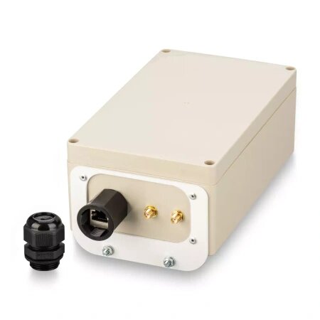 Гермобокс KROKS KG-SMAx2 для сетчатой параболической антенны (гермоввод RJ45 / SMA x 2) [1944_CRC9]