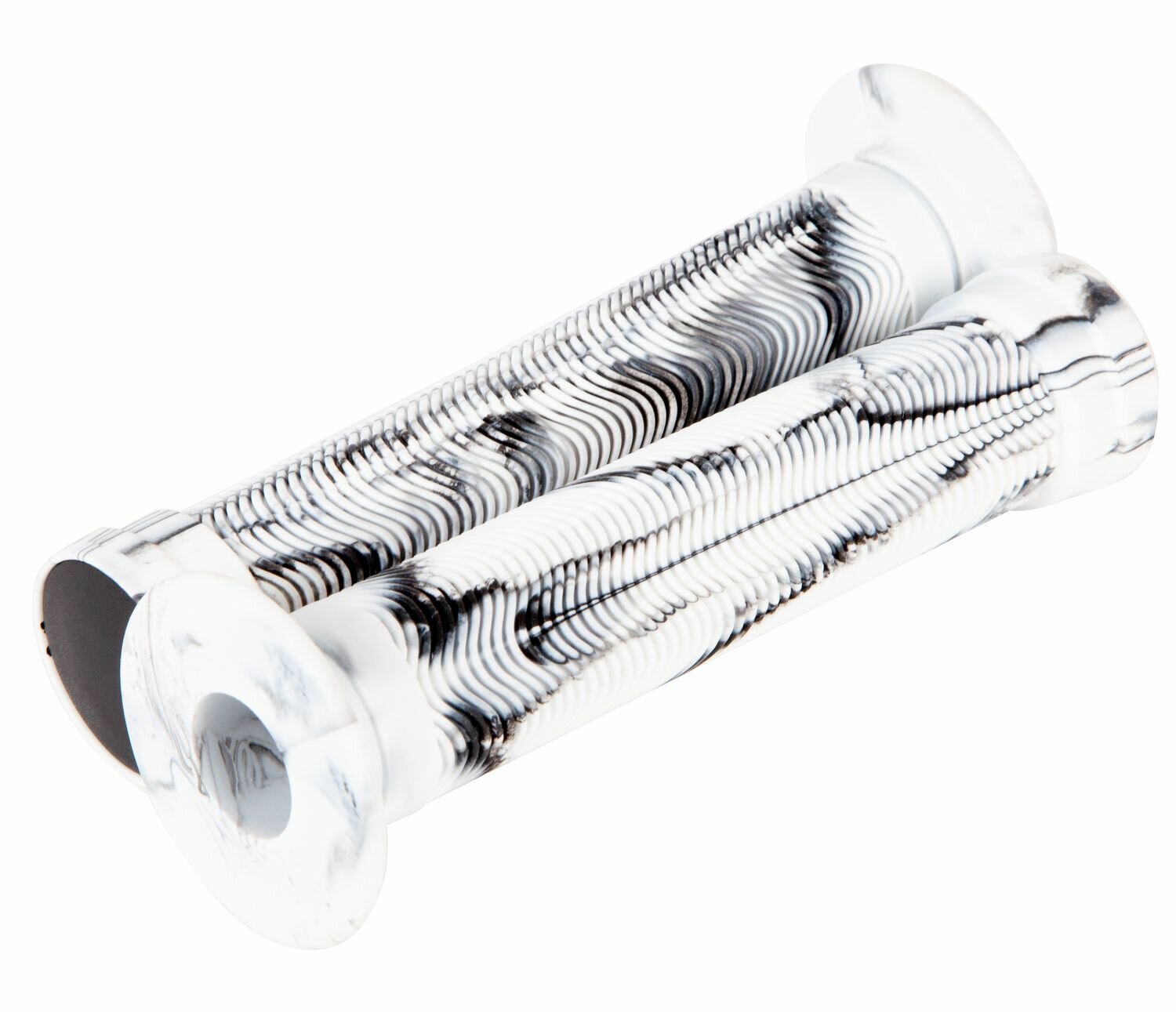 Грипсы STG, для велосипеда, черно-белые, резина, 15 см, 2 шт.