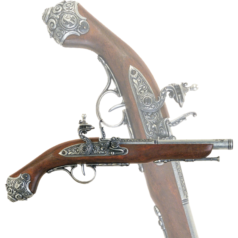 Сувенирное Оружие Denix "Пистоль Ударный 18 Века", 38 См, Металл, Дерево