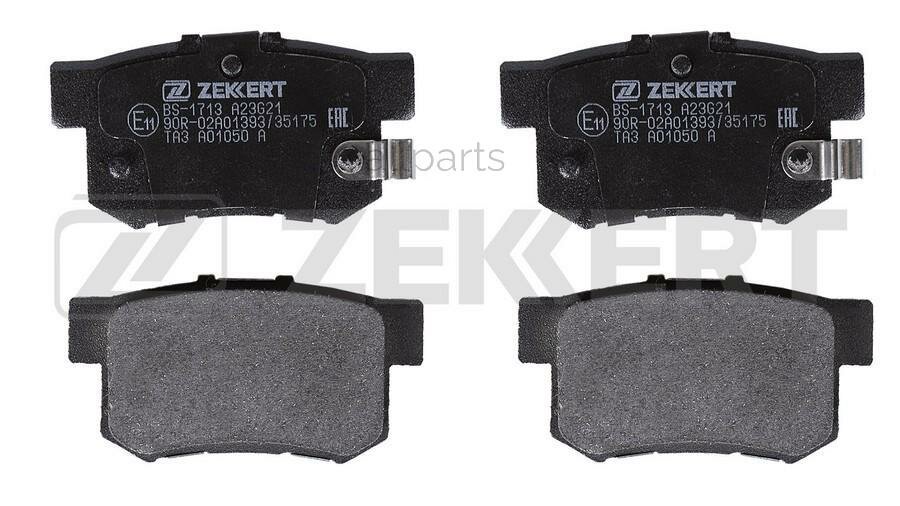 ZEKKERT BS-1713 Колодки торм. диск. задн. Honda Accord II-V 90- Civic VII VIII 95- Great Wall Hover H6 11- Rover