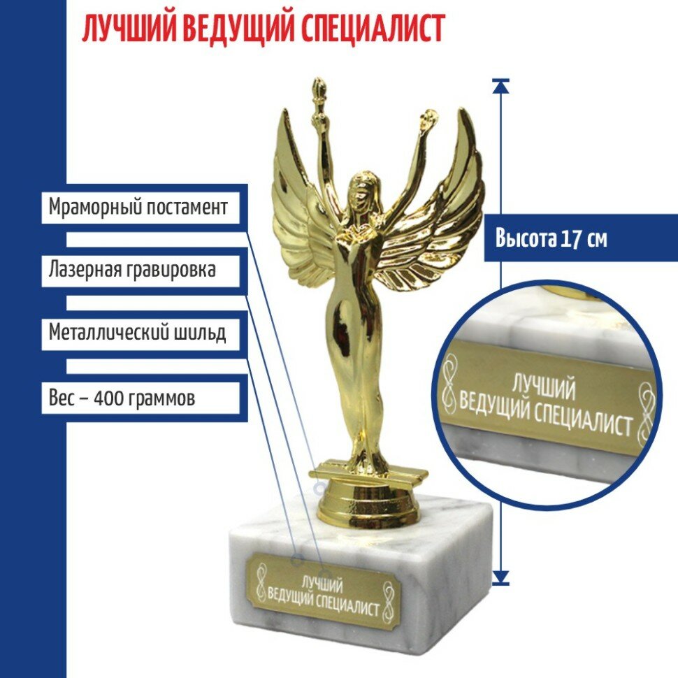 Статуэтка награда Жен. "Лучший ведущий специалист" (17 см)
