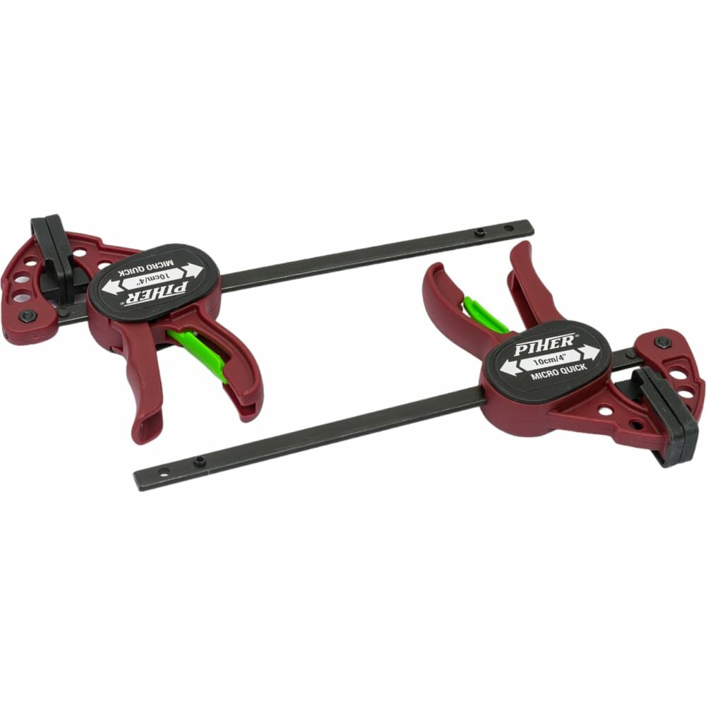 Быстрозажимная струбцина Piher Quick-Micro 10*5.5см 250N 25кг, 2шт М00016046