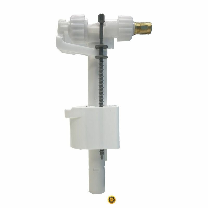 Клапан инсталляции Церсанит TIGER наполнительный, заливной впускной арт. S-IN-LEON-C2170 K.K.POL, арматура наполнения сливного бачка подвесного унитаза с металлической (латунь) резьбой 3/8"