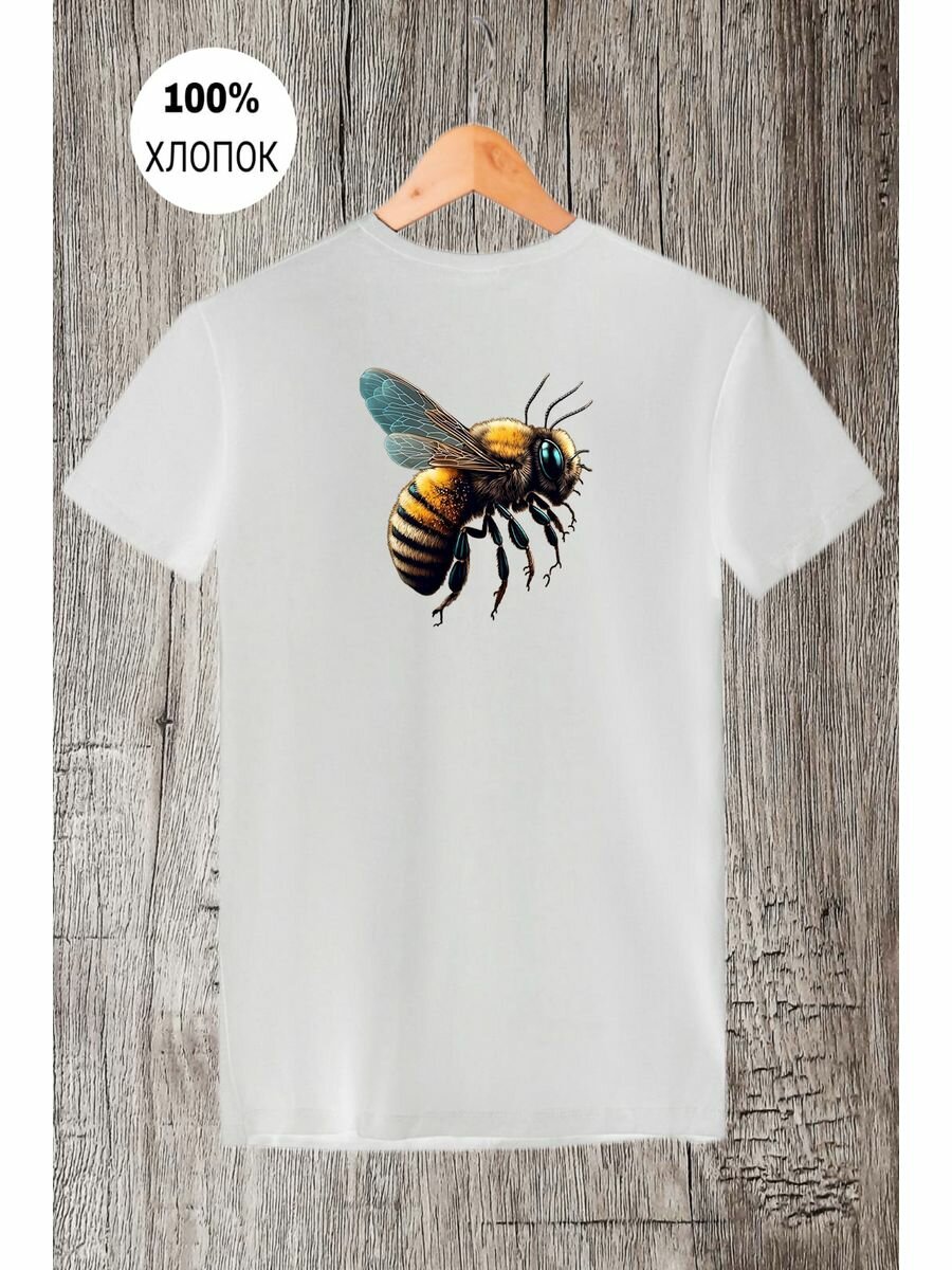 Футболка пчела летящая насекомые