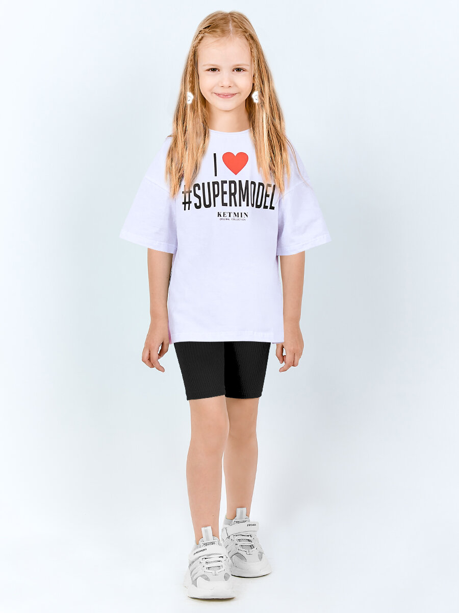 Велосипедки трикотажные FITNESS лапша в рубчик