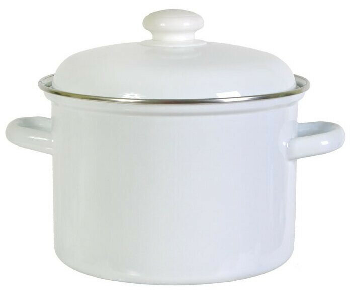 Лысьвенские эмали С-1612АП2, Кастрюля 3,0л цилиндрическая без декора эмаль, г. Лысьва