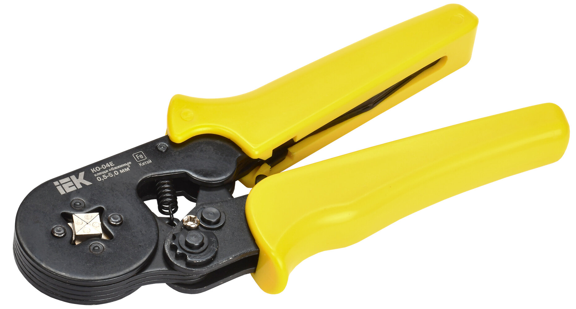 Клещи обжимные КО-04Е 0.5-6.0 мм. кв квадрат IEK TKL10-D4