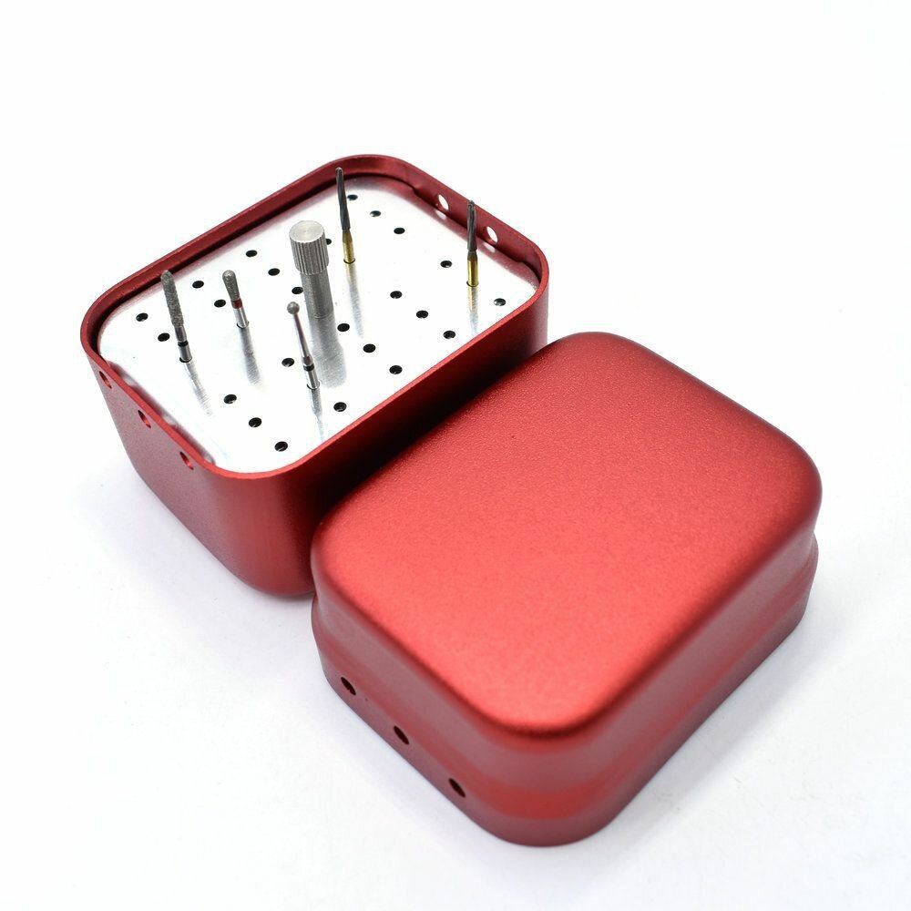 Эндобокс-Подставка Incidental (TYPE В001) для стерилизации и хранения эндодотических, вращающихся интрументов, боров. Для удобства сортировки 30 инстр(FG боров, файлов), терракотовый.