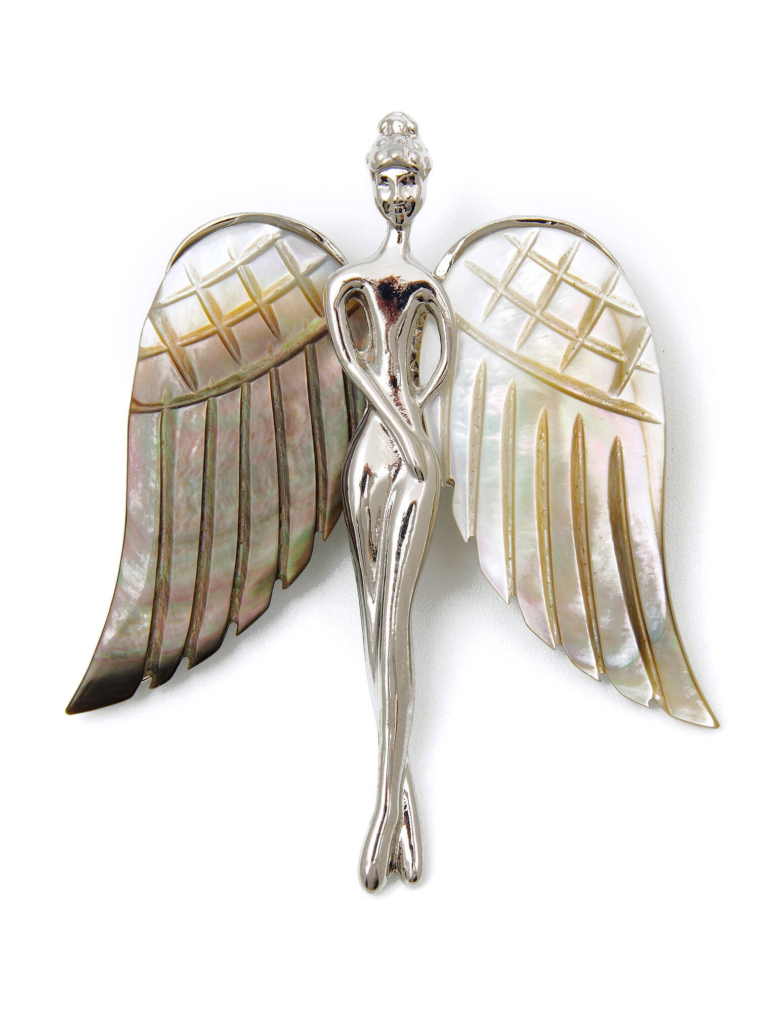 Брошь, перламутр