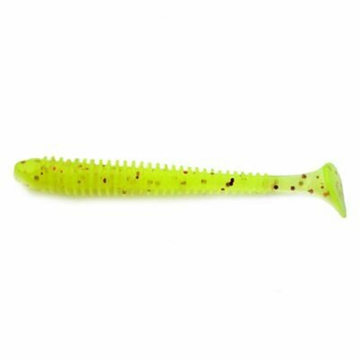 Силиконовая приманка Keitech Swing Impact 3.5 PAL #01 Chartreuse Red Flake