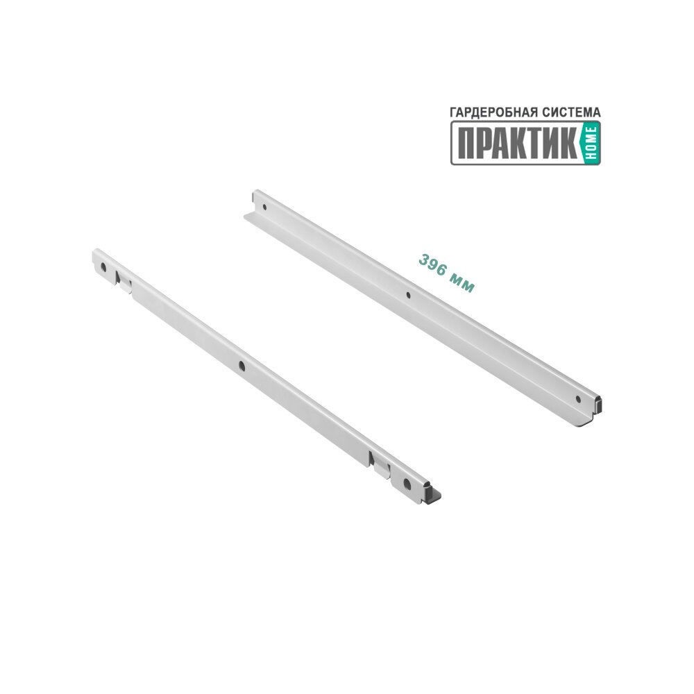 Кронштейн полки ЛДСП для гардеробной системы GBrW-40 (1 пара)-белый